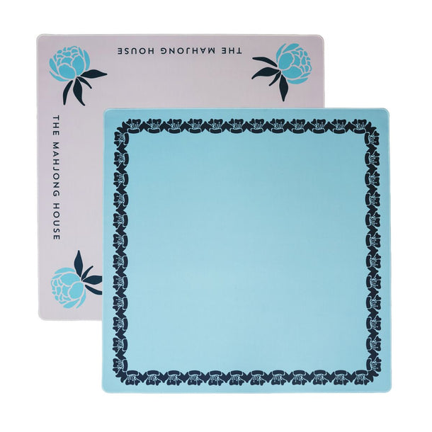 Blue Double-Sided Mahjong Mat – The Mahjong House