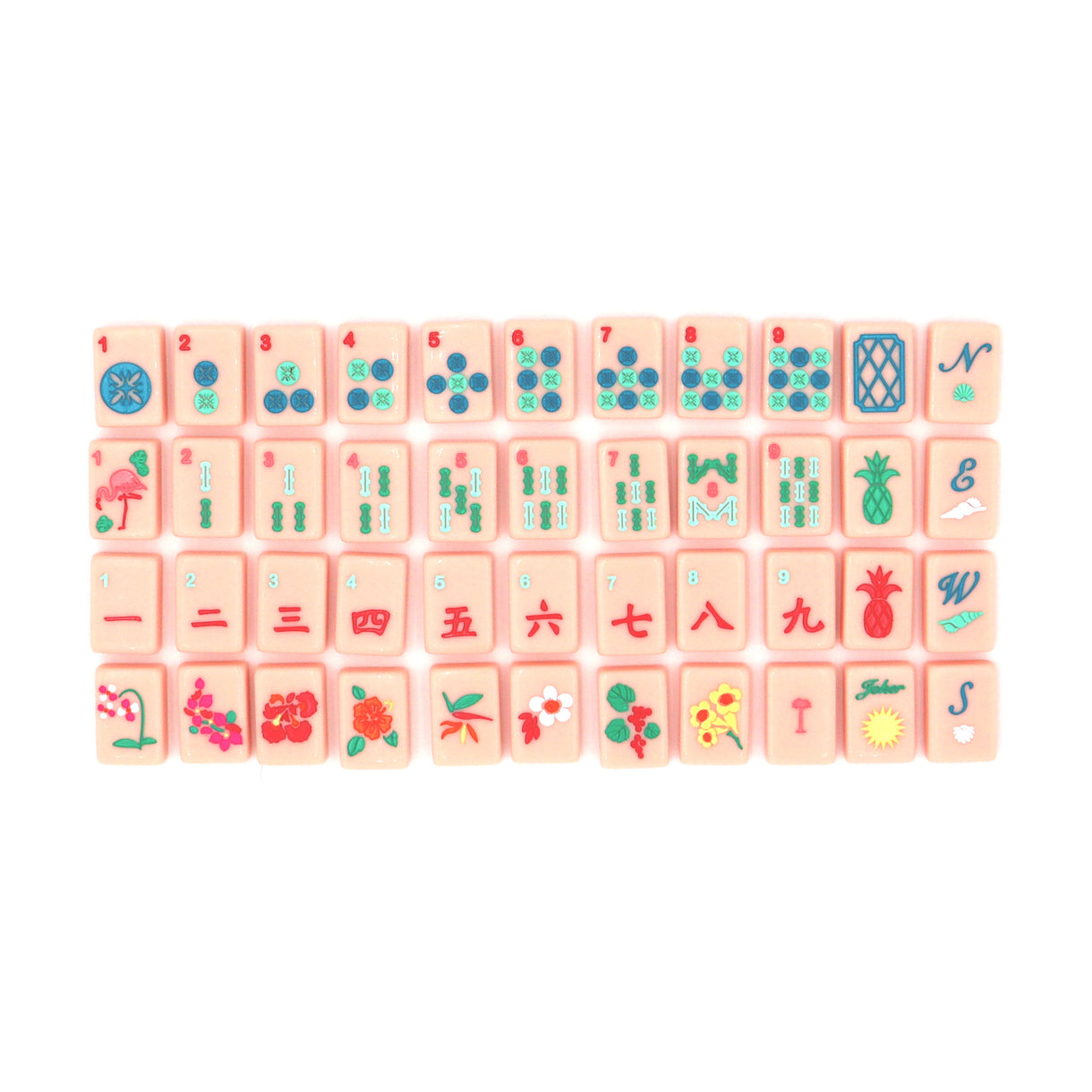 Pink Island Mahjong Tiles – The Mahjong House