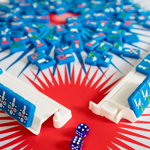 Royal Blue Texas Mahjong Tile Set | Western-Inspired Custom Tiles – The ...
